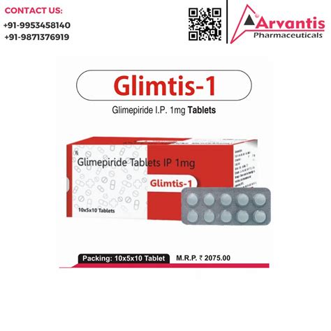 Glimepiride 1 Mg Tablets At Rs 615stripe Glimepiride Tablets In New Delhi Id 2853421209648