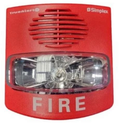 Simplex Sounder With Strobe Light Weatherproof Type Model 49av Wrf