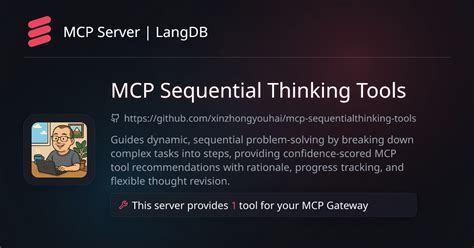 Mcp Sequential Thinking Tools Langdb