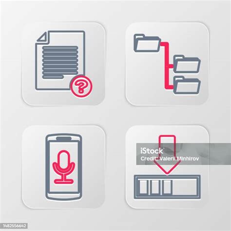 라인 로딩 모바일 녹화 폴더 트리 및 알 수 없는 문서 아이콘을 설정합니다 벡터 0명에 대한 스톡 벡터 아트 및 기타 이미지 0명 순서도 건축물 Istock