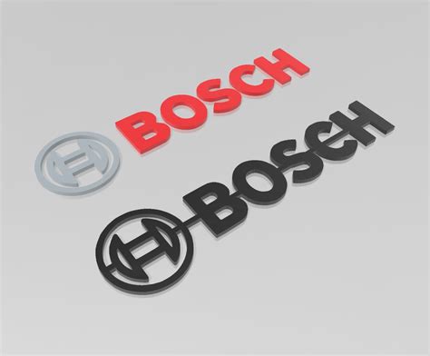 Stl File Bosch Logo・3d Printing Template To Download・cults