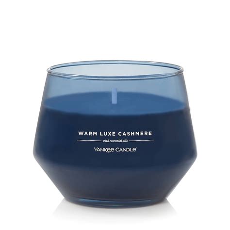 Yankee Candle 1 Wick Warm Luxe Cashmere Blue Jar Candle 1633424 At