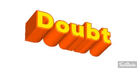 Doubt Word Animated  Logo Designs