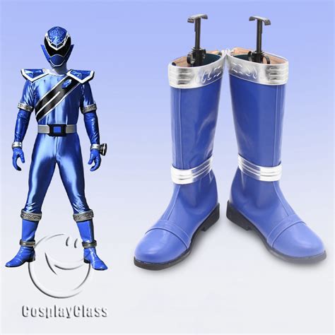 Power Rangers Super Sentai Mashin Sentai Kiramager Kiramai Blue Cosplay