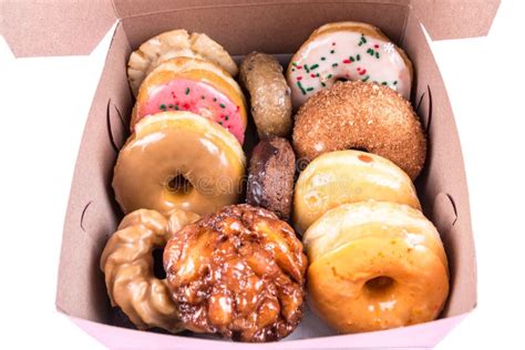 A Dozen Donuts Stock Image Image Of Cream Cake Sweets 49568649