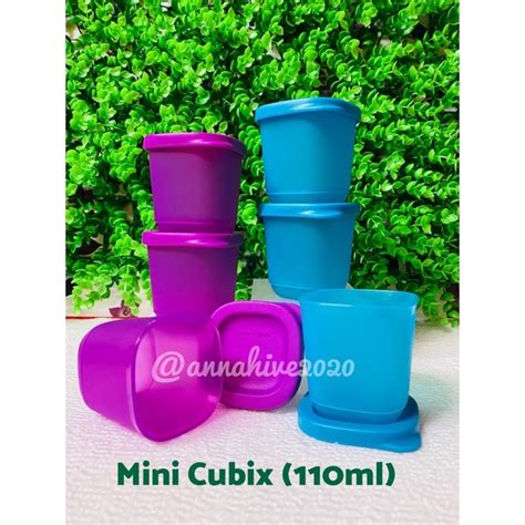 Tupperware Cubix Mini Square 110ml Shopee Malaysia