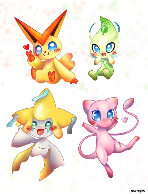 Mew Celebi Jirachi Manaphy Victini