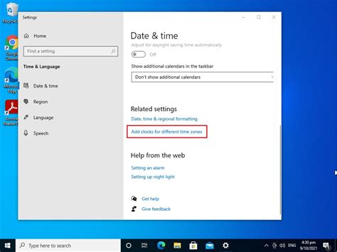 how to add multiple time zone clock in windows 10 whatismylocalip