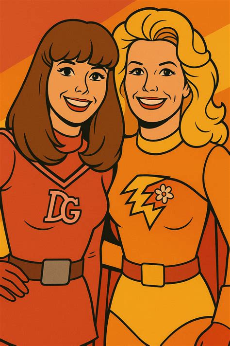 Cartoon Electra Woman And Dyna Girl By Gruntsky45223 On Deviantart