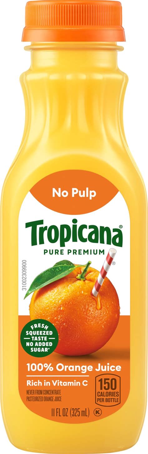 Tropicana Pure Premium 100 Orange Juice Original No Pulp