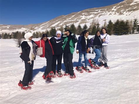 رحلة الى مرتفعات جبل صنين لطلاب الصف التاسع في مدرسة صور الدولية Tcs ياصور