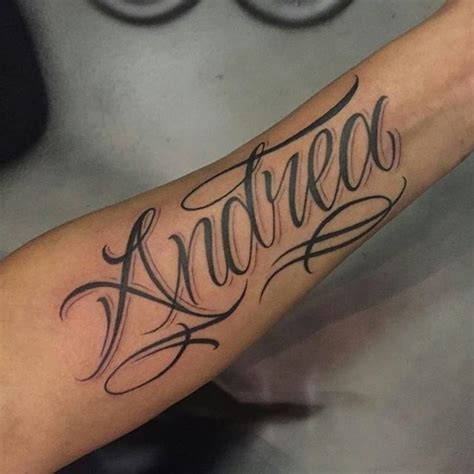 Gonzalez In Cursive Tattoos