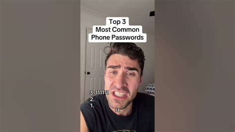 Top 3 Most Common Phone Passwords Youtube