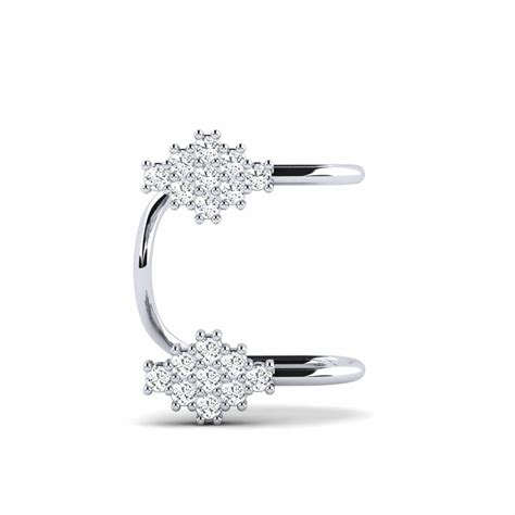 Nákup Dámský Náušnice Ables S Kulatý řez 0144 Karát Zirkon 585 Bílé