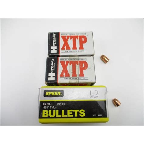 Assorted 45 Cal Bullets Lot