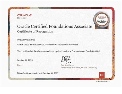 Ai Machinelearning Oraclecloud Aicertification Datascience