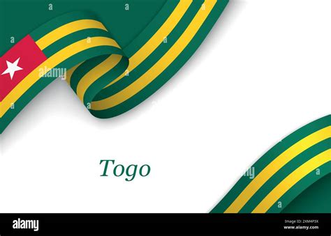 Wavy Flag Of Togo Stock Vector Images Alamy