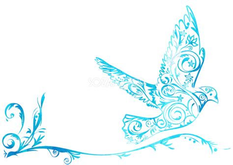 鳥 おしゃれでかっこいい綺麗系の無料フリー背景イラスト40230 素材good