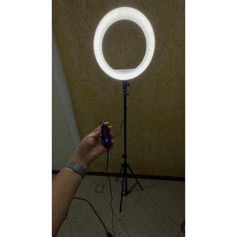 Ring Ligth Anel Luz 36 Cm 14 Polegadas Para Fazer Fotos Com Tripe De 2