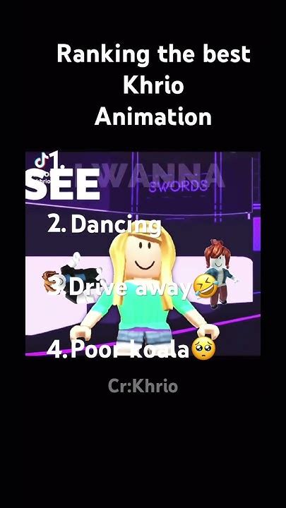 Ranking The Best Khrio Animation Butifyoucloseyoureyes Roblox Edit