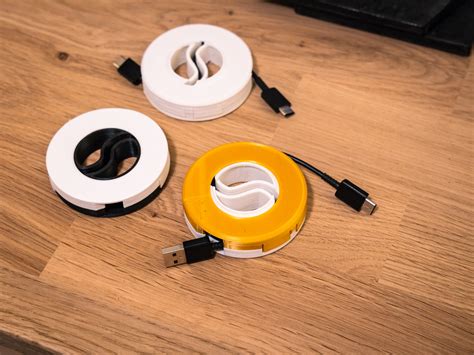 Parametric Stackable Cable Organizer Winder One Way Or Two Way