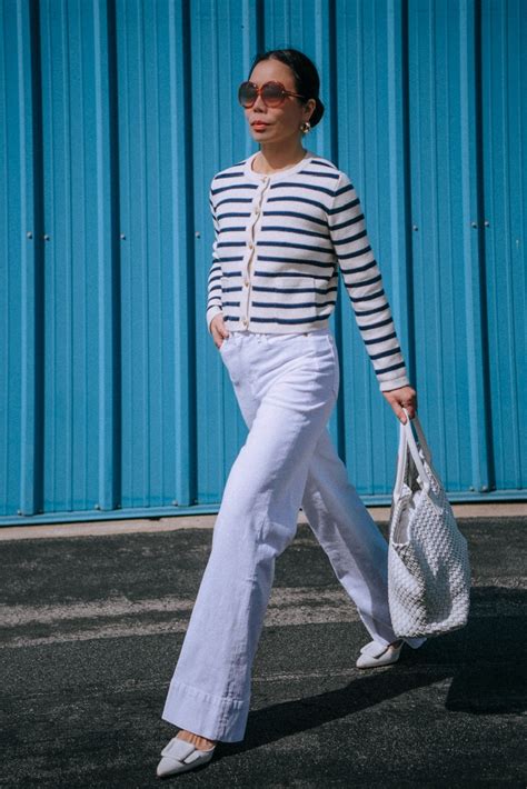 I Found The Perfect Wide Leg White Pants Halliedaily