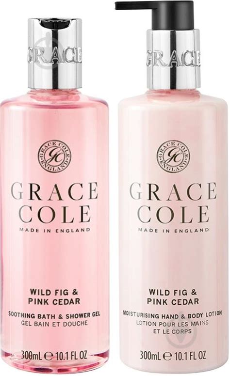 ᐉ Набор Grace Cole для тела Wild Fig And Pink Cedar Duo • Купить в Киеве