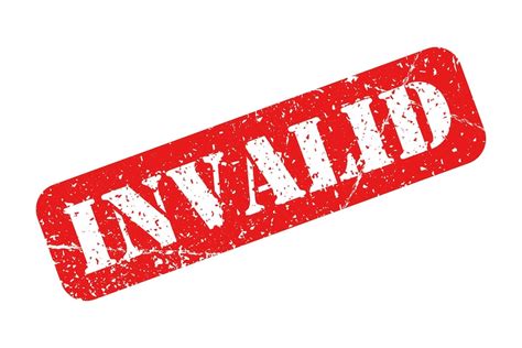 Premium Vector Invalid Red Stamp Grunge Isolated