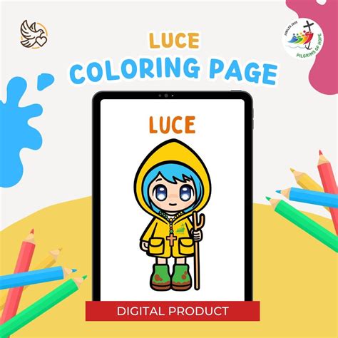 Luce Mascot Coloring Pages 2025