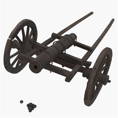 Kanone Aus Kirschholz 3d Modell Turbosquid 2203640
