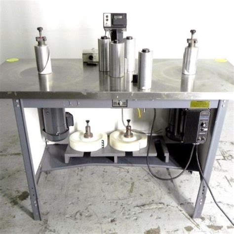 56 In L X 24 In W Stainless Steel Label Rewinding Table With Teco Rewind Counter