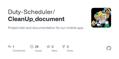 Issues · Duty Schedulercleanupdocument · Github