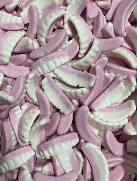 Gummy Laughs Candy Fun Pink And White Chewy Treats Select Sweets