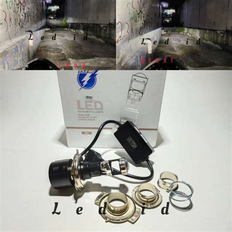 Jual Lampu Utama Led Rtd M8 Mini Projector H6 H4 Hs1 Cut Off Motor Mobil Di Seller Led Id