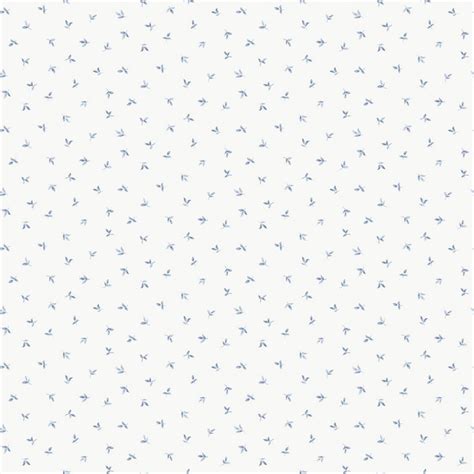 G68720 Mini Leaf Toss Blue Wallpaper