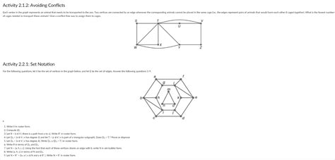 Solved Activity Set Notation For The Following Chegg