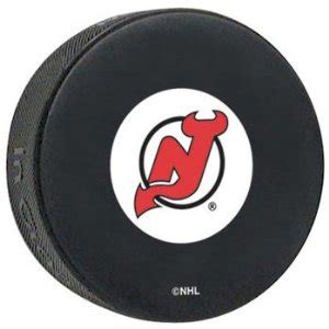 New Jersey Devils Logo Puck