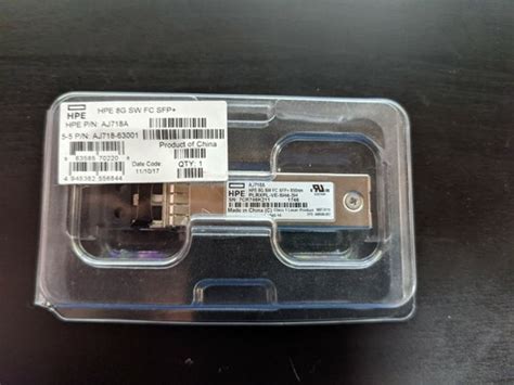 Hpe Aj718a Hpe 8g Sw Fc Sfp 850nm Plrxpl Ve Sh4 3h Transceiver Ebay