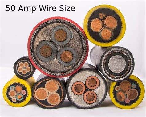 50 Amp Wire Size Details Gauge Breaker 220 240v Example