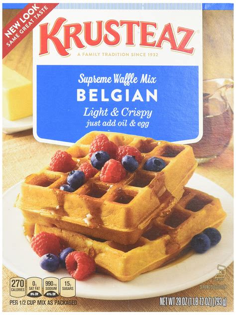 Krusteaz Light And Crispy Belgian Waffle Mix 28 Ounce Buy Now With