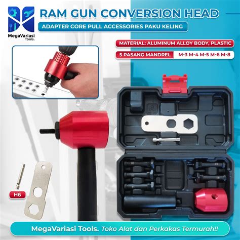 Jual Nibbler Rivet Gun Adaptor For Cordless Drill Konverter Tang Rivet