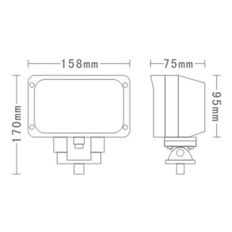Buy Led Rectangular Work Light Wholesale And Retail Ireland And Uk