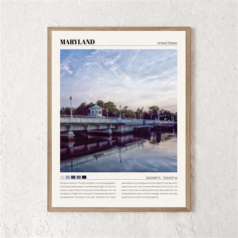 Maryland Print Maryland Wall Art Maryland Poster Maryland Photo