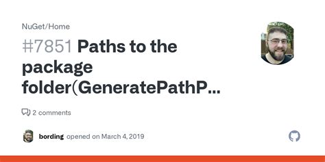 paths to the package folder generatepathproperty feature should be