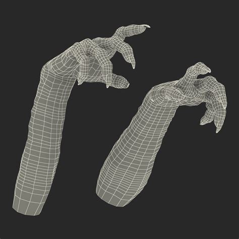 Green Orc Hands Rigged 3d模型 3d模型 69 Max Free3d