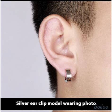 Jual Anting Wanita Pria Anting Korea Gantung Tindik Capit Shopee