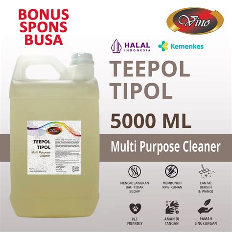 Jual Teepol Tipol Pembersih Serbaguna Konsentrat Vino 5 Liter Shopee