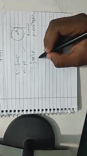 A Uniform Solid Sphere Has A Radius 0 1 M And Density 6 × 10³ Kg M³ Find