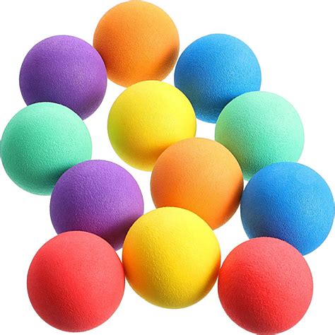 24 Pieces Soft Foam Balls Assorted Play Balls Mini Sponge