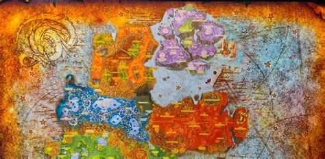 High Quality Map Of The Outlands From World Of Warcraft Etsy